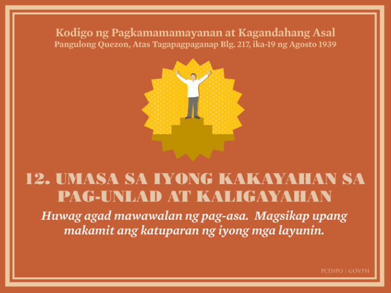 Code of Citizenship and Ethics: 1939 – Manuel L. Quezon III