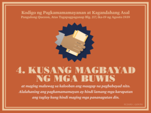 Code of Citizenship and Ethics: 1939 – Manuel L. Quezon III